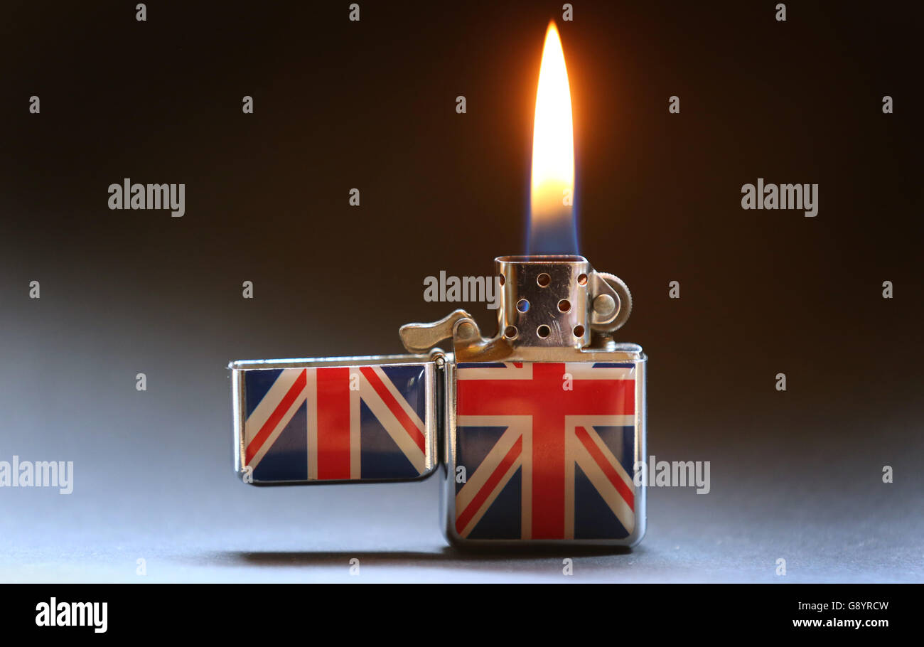 Kempten, Germany. 29th June, 2016. ILLUSTRATION - A lighter with the ...