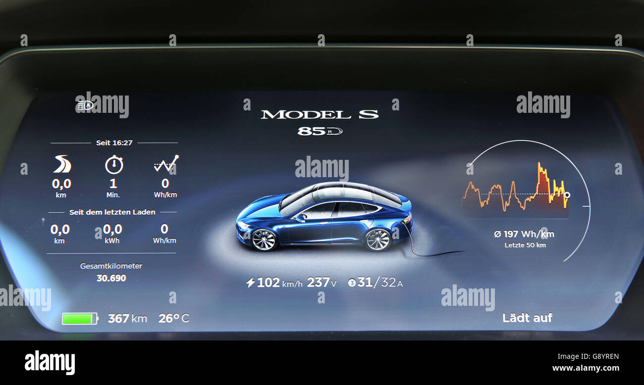 Tesla cockpit hi-res stock photography and images - Alamy
