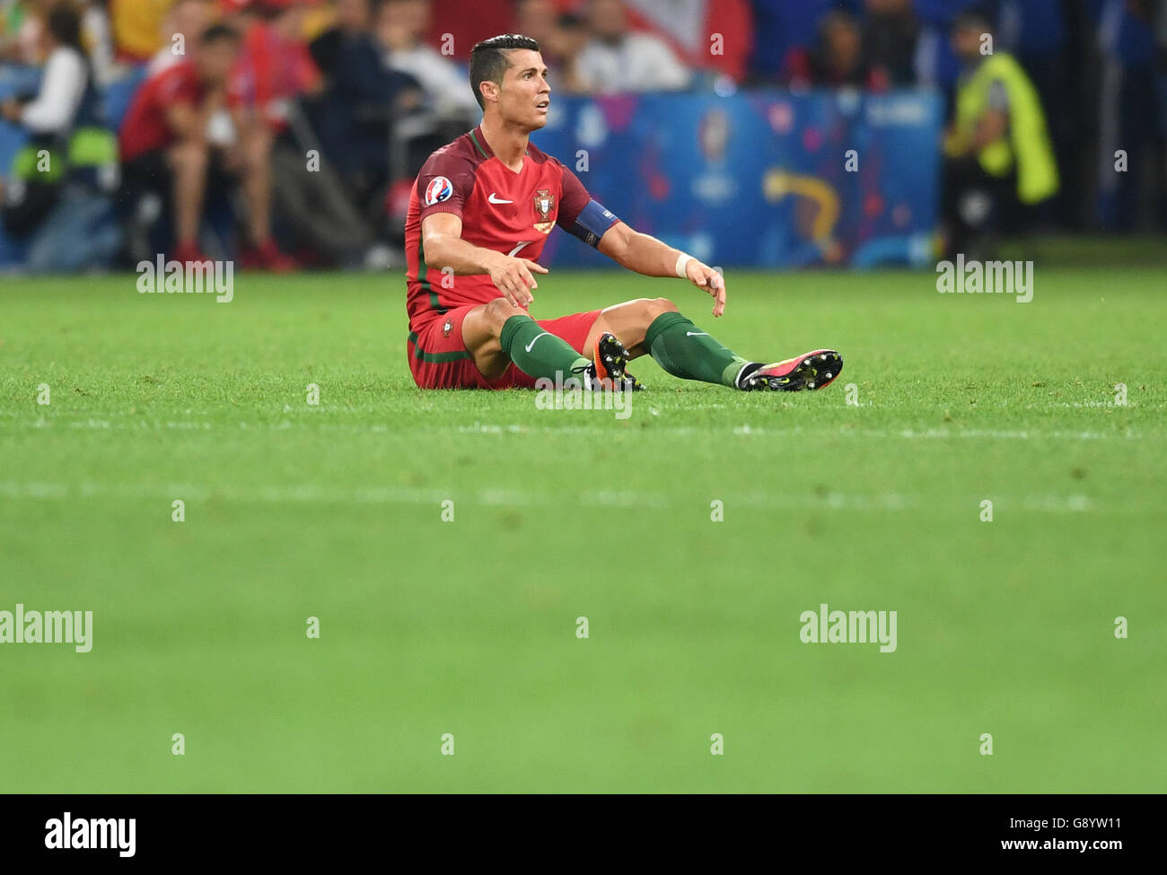 Marseille, France. 30th June, 2016. Cristiano Ronaldo of Portugal sits ...