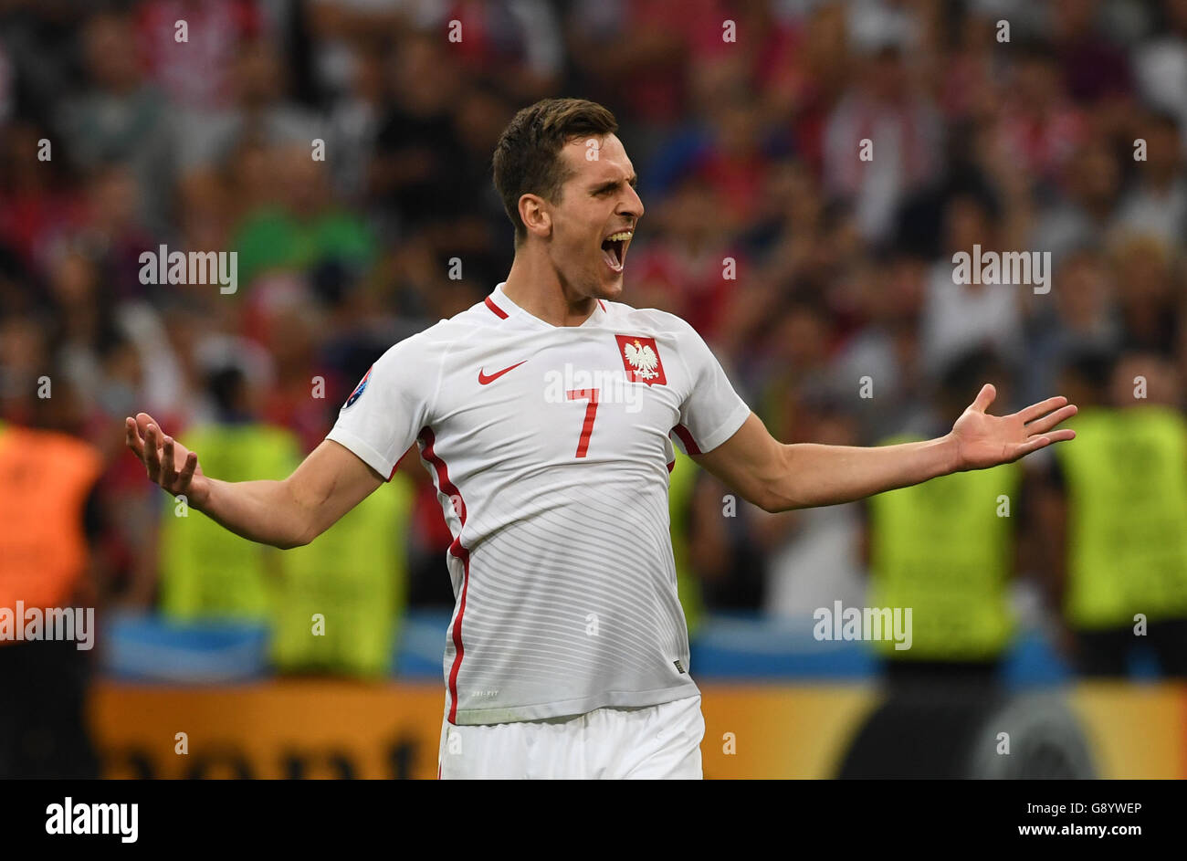 Marseille, France. 30th June, 2016. Arkadiusz Milik of Poland ...