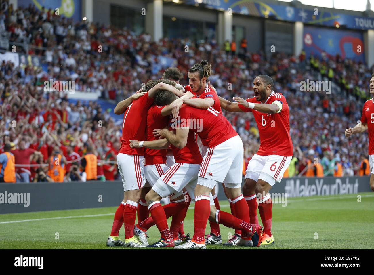 Wales team group (WAL), JUN 20, 2016 - Football / Soccer : Wales team ...