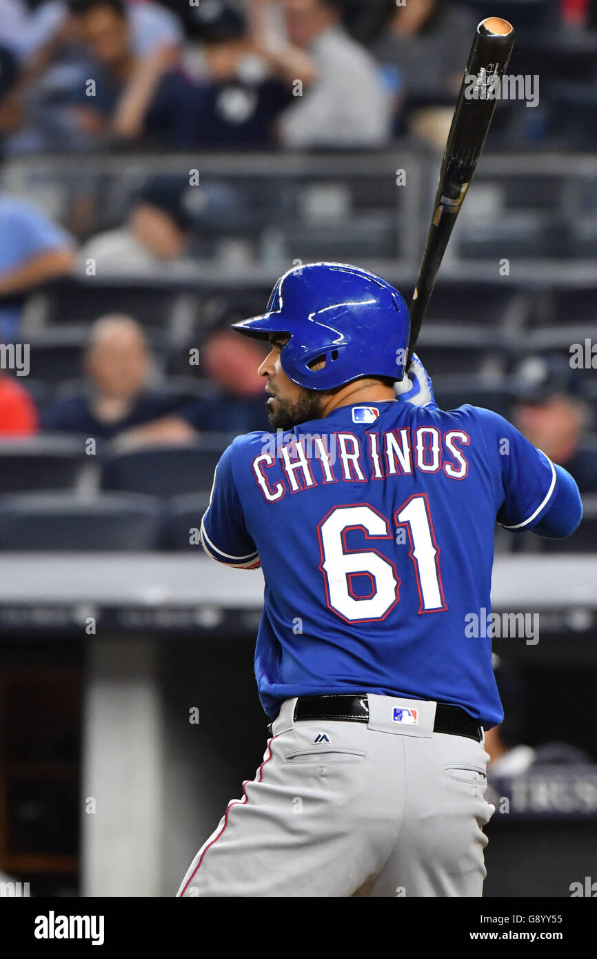 the Bronx, New York, USA. 29th June, 2016. Robinson Chirinos (Rangers ...