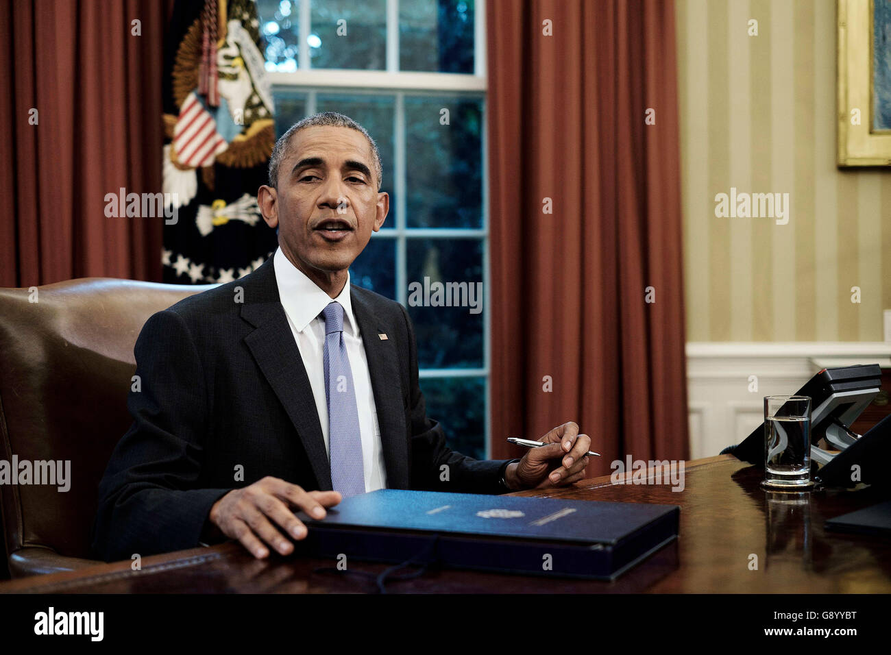 United States President Barack Obama makes a statement before signing ...