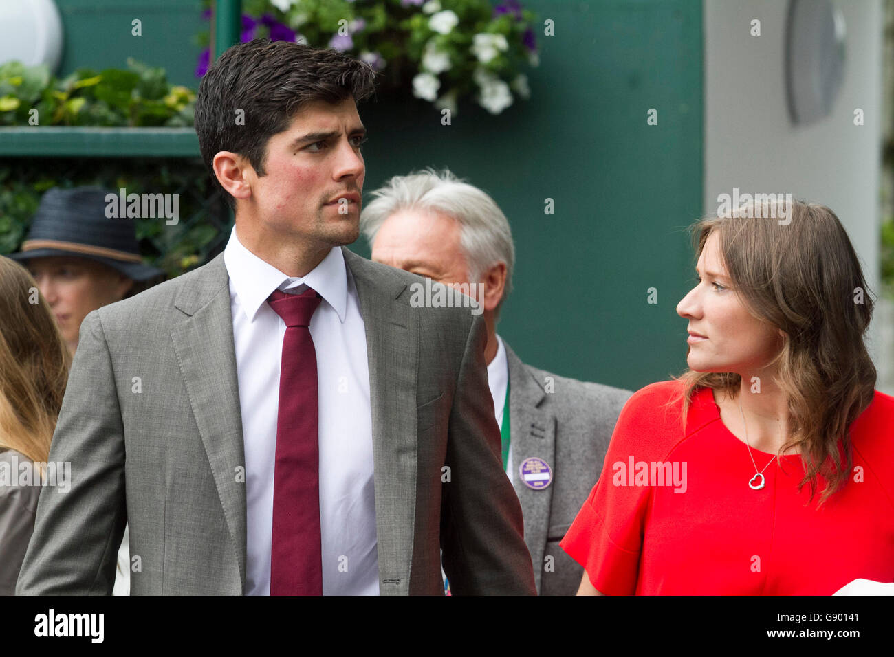 Alastair cook and his wife hi-res stock photography and images - Alamy