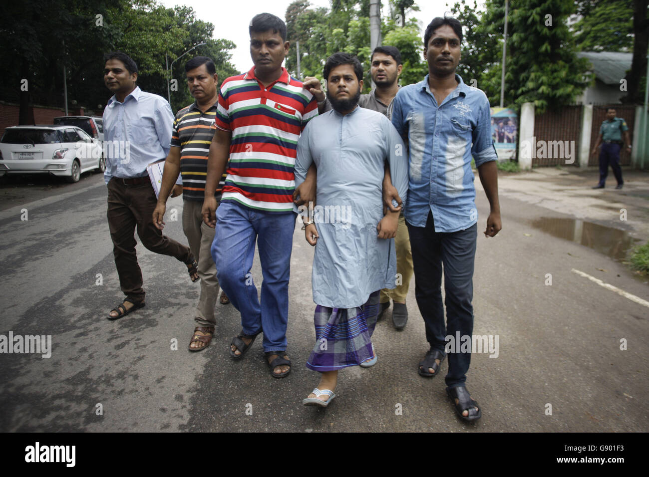 Dhaka, Bangladesh. 1st July, 2016. Members of Detective Branch of ...