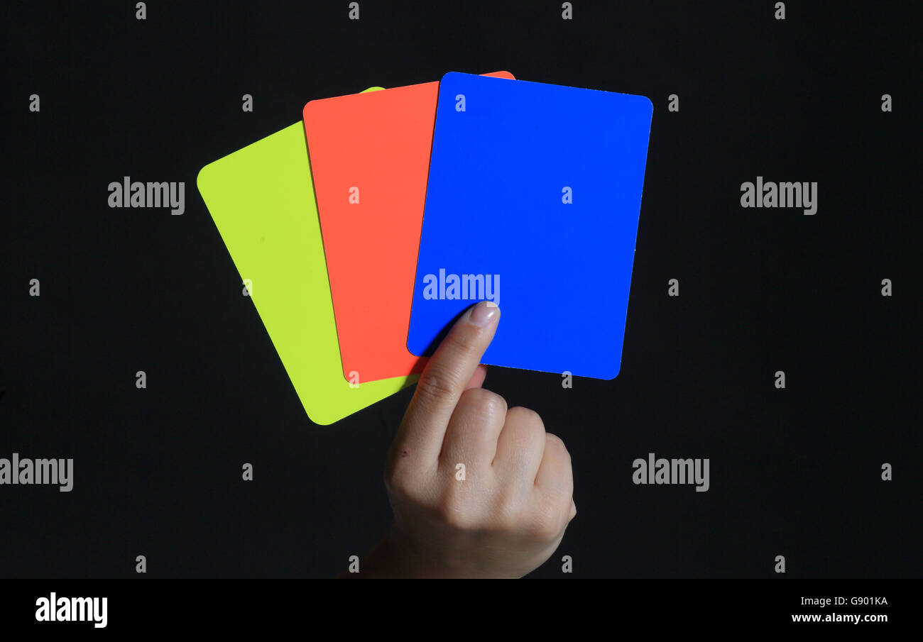 Magdeburg, Germany. 1st July, 2016. ILLUSTRATION - A yellow, red and ...