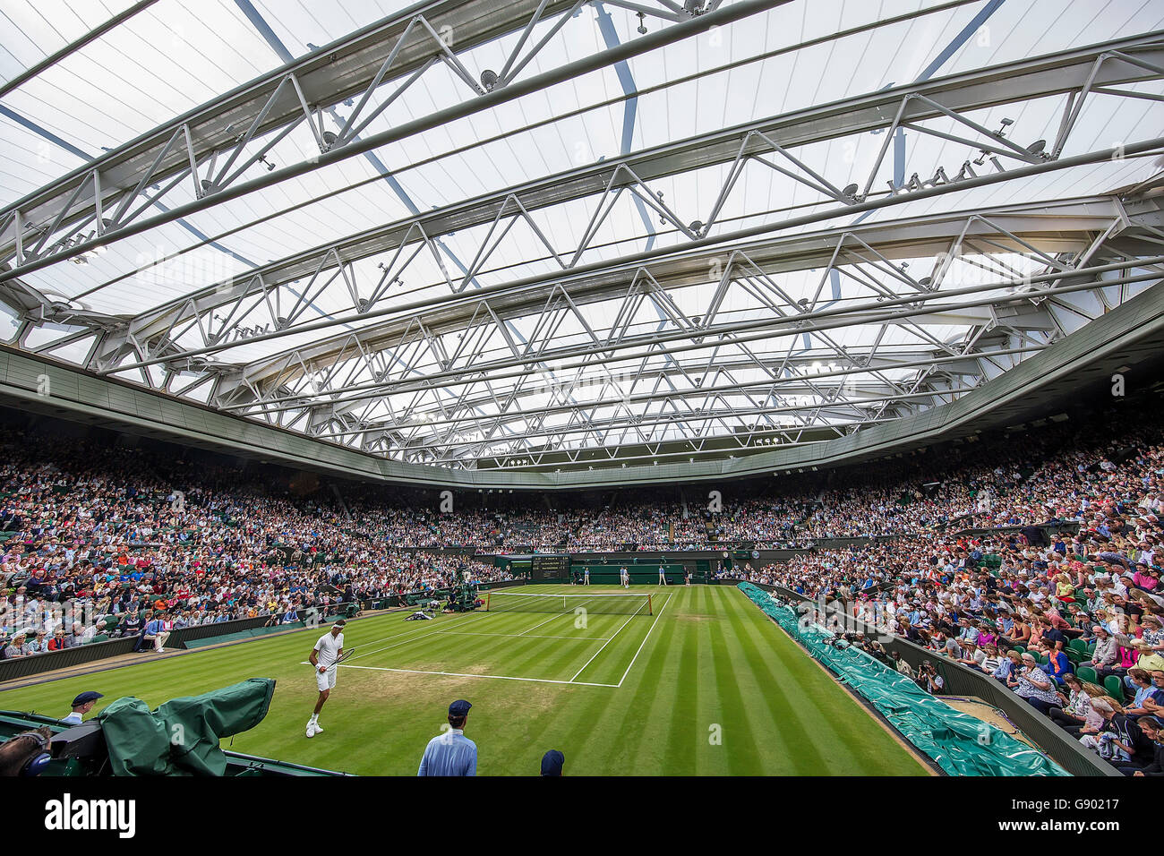 Wimbledon trophy centre court hi-res stock photography and images - Alamy