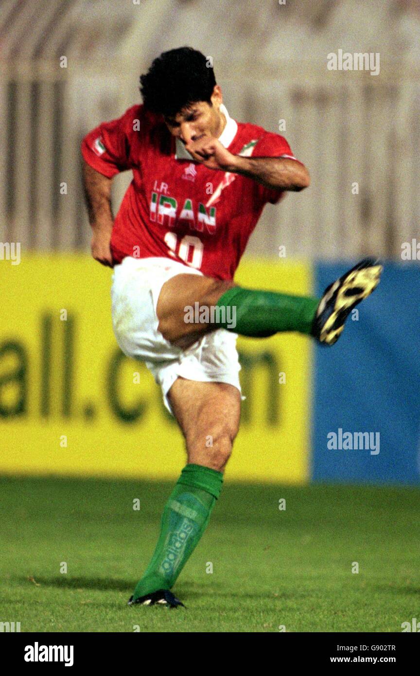 Soccer - World Cup Qualifier - Qatar v Iran. Ali Daei, Iran Stock Photo ...