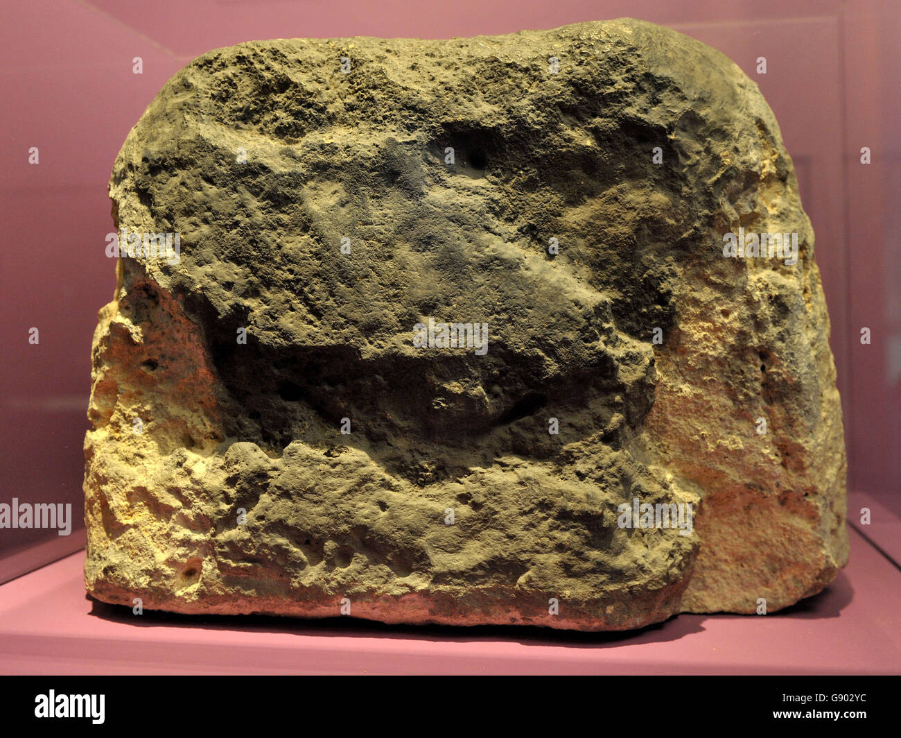 The London Stone at the Museum of London Stock Photo - Alamy