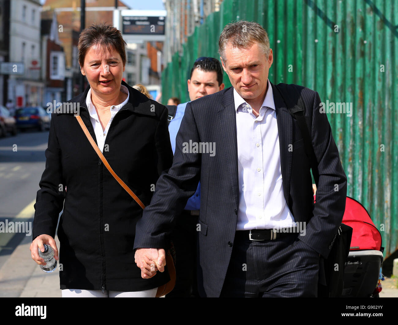 Andrew Lock, son of Donald Lock (right) and family member arrive at ...