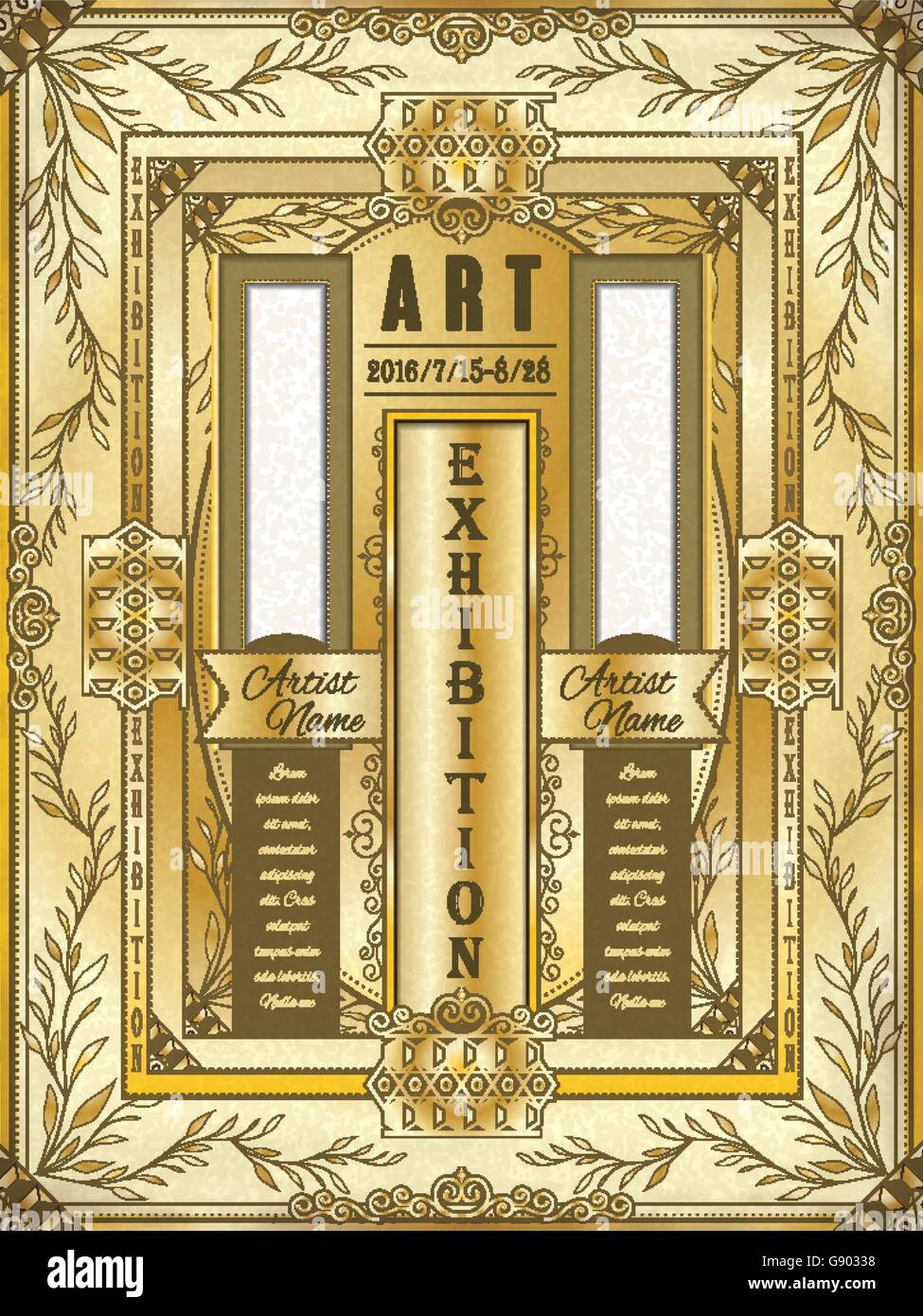 Art museum promotion Stock Vector Images - Alamy