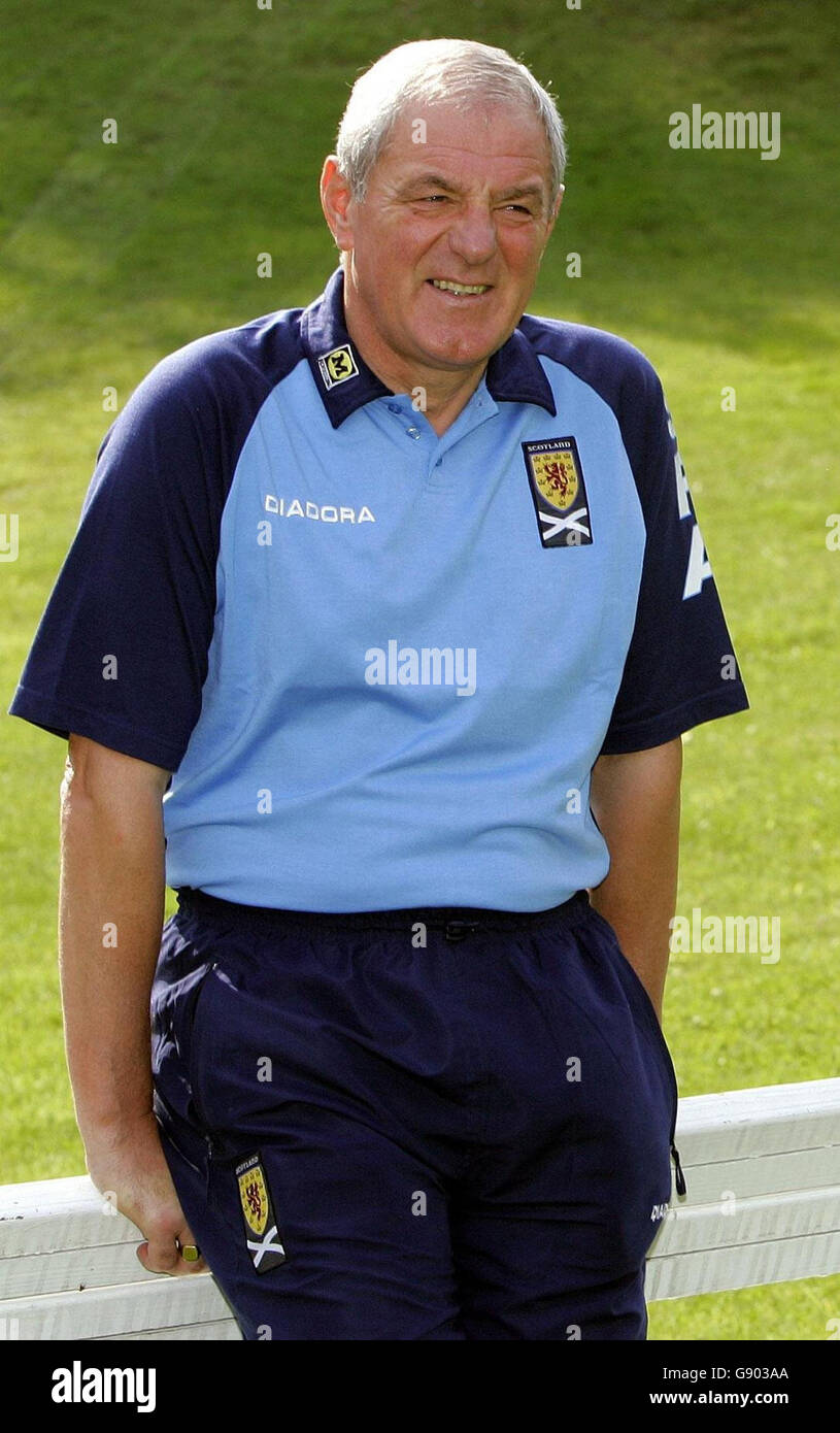 Scotland manager Walter Smith poses for photographers outside the ...