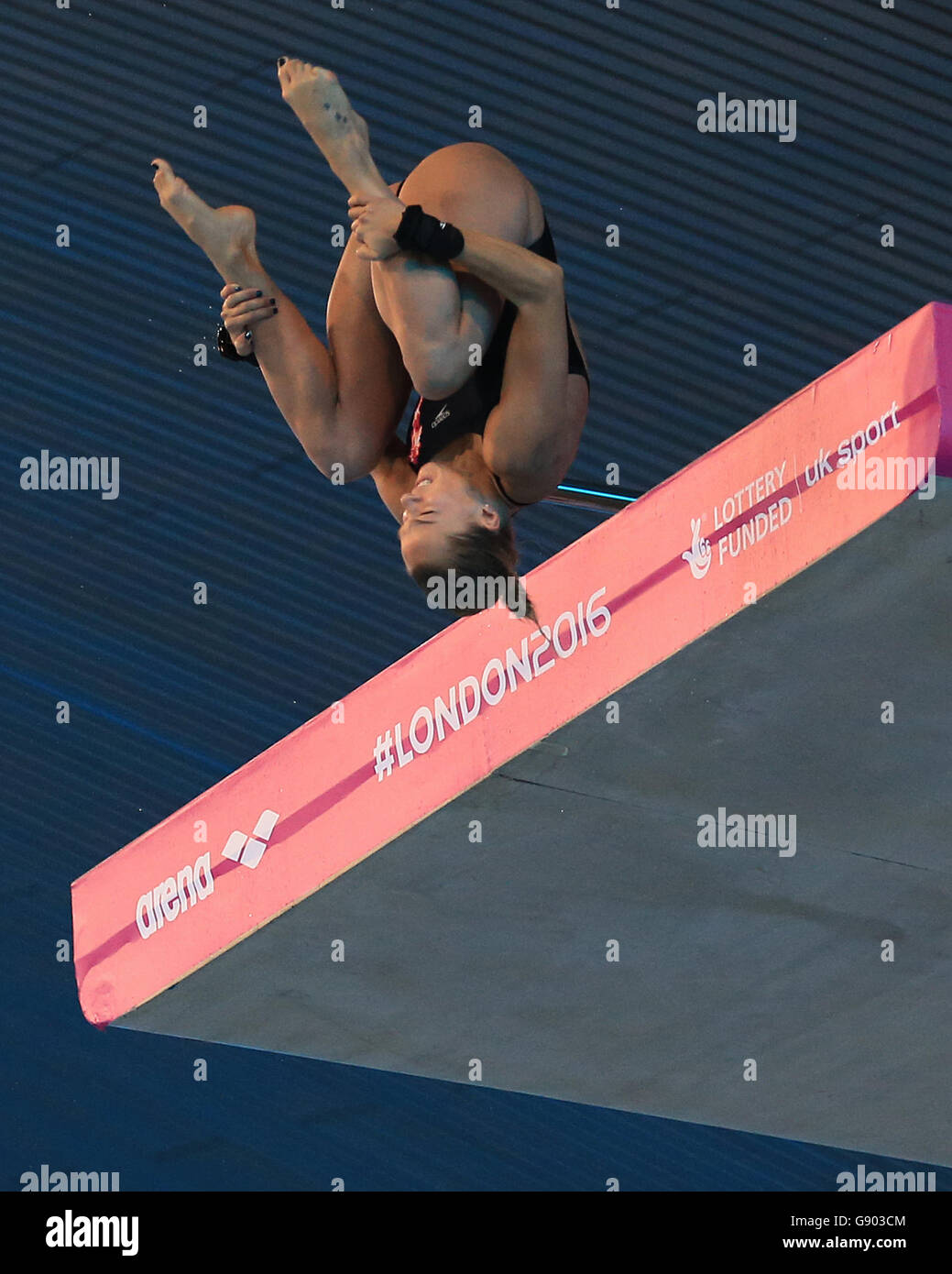 Great Britain's Tonia Couch in the women's platform preliminary round ...