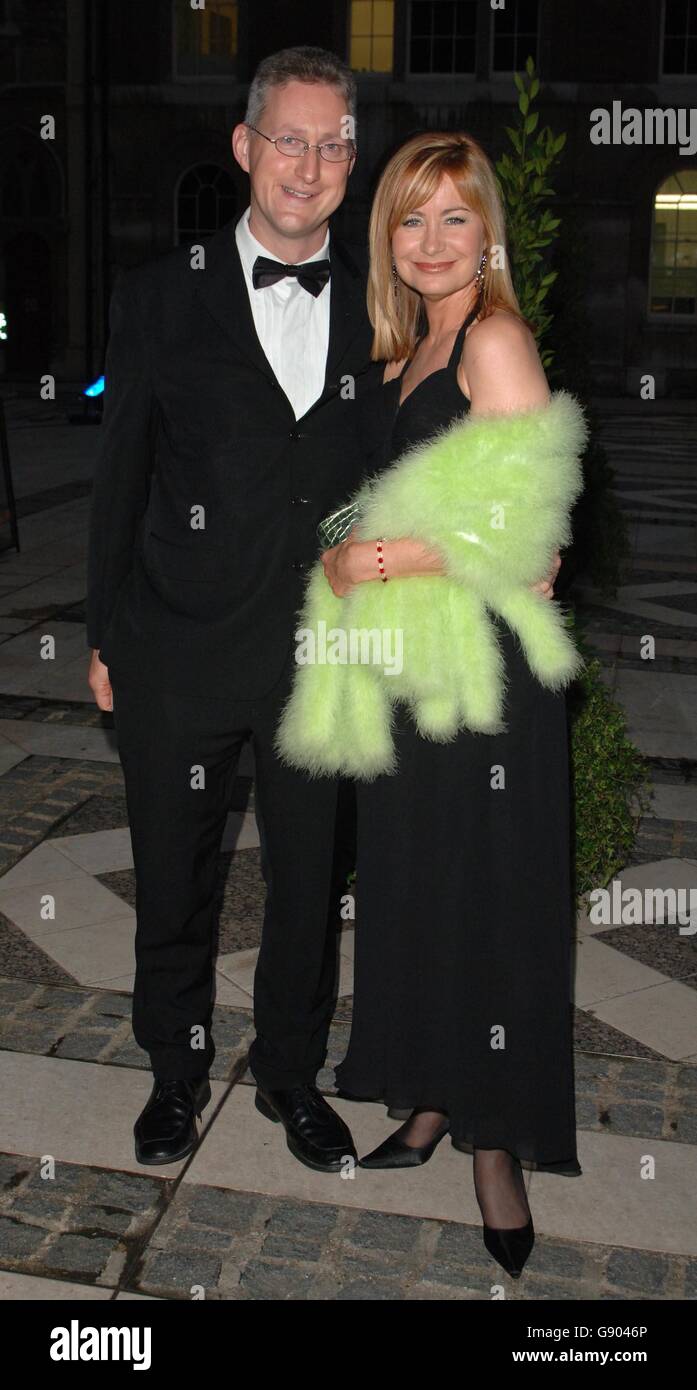 Lembit Opik MP with his partner Sian Lloyd arrive at ITV's 50th ...