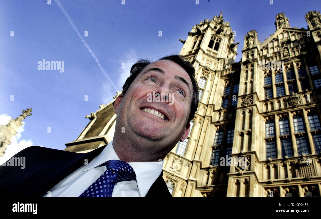 Conservative leadership contender Dr Liam Fox leaves the House of ...