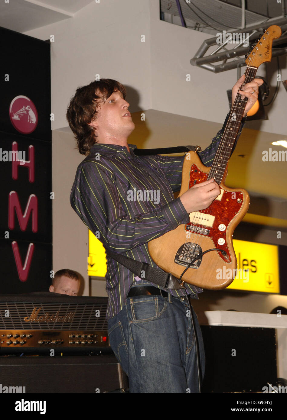 James Walsh, lead singer of Starsailor, performing live at HMV, Oxford ...