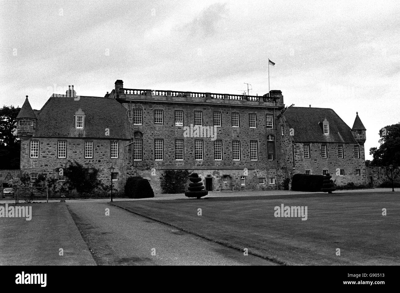 AN exterior view of the main building of Gordonstoun School, a place ...