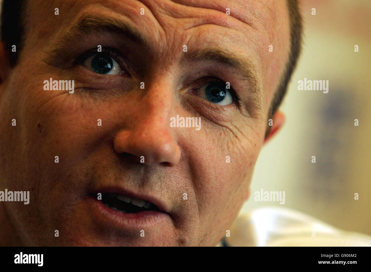 England's Shaun Udal during a press conference at the London Heathrow ...