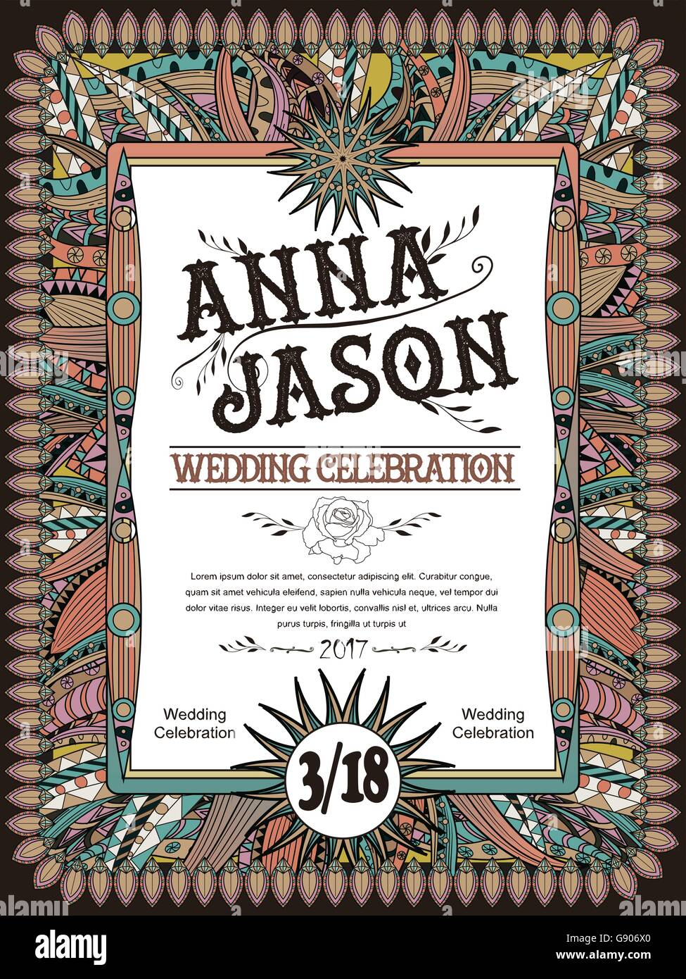 Celebration poster design Stock Vector Images - Alamy