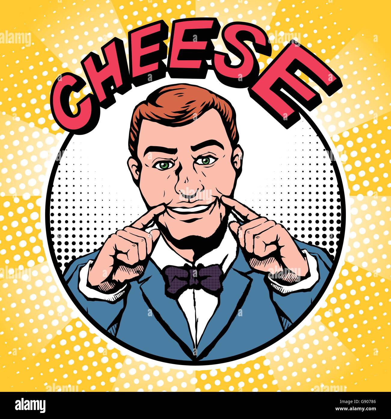 Finger on face Stock Vector Images - Alamy