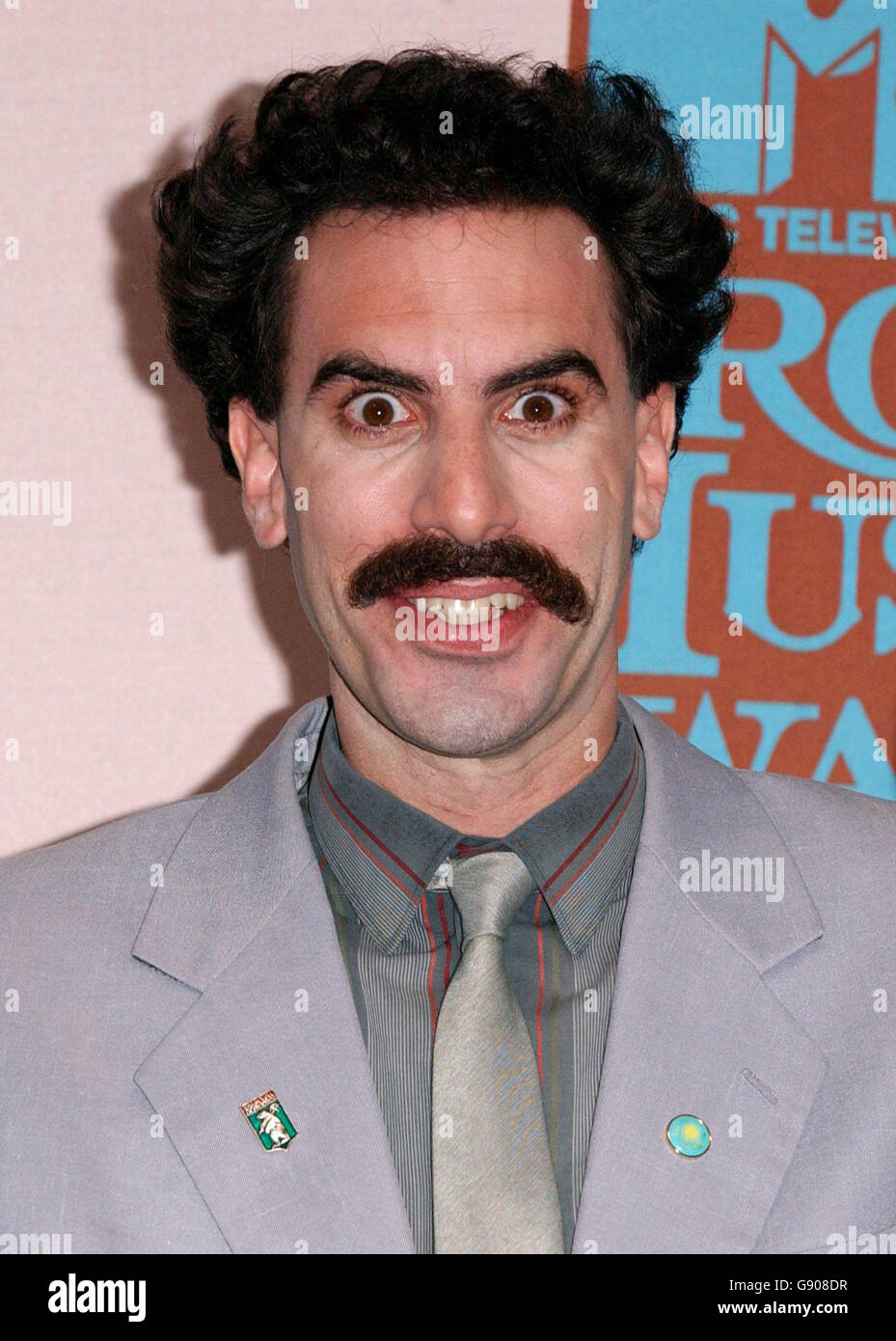 AP OUT: The MTV European Music Awards 2005 host Borat, during a ...
