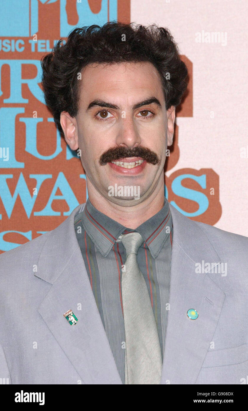 The mtv european music awards 2005 host borat hi-res stock photography ...