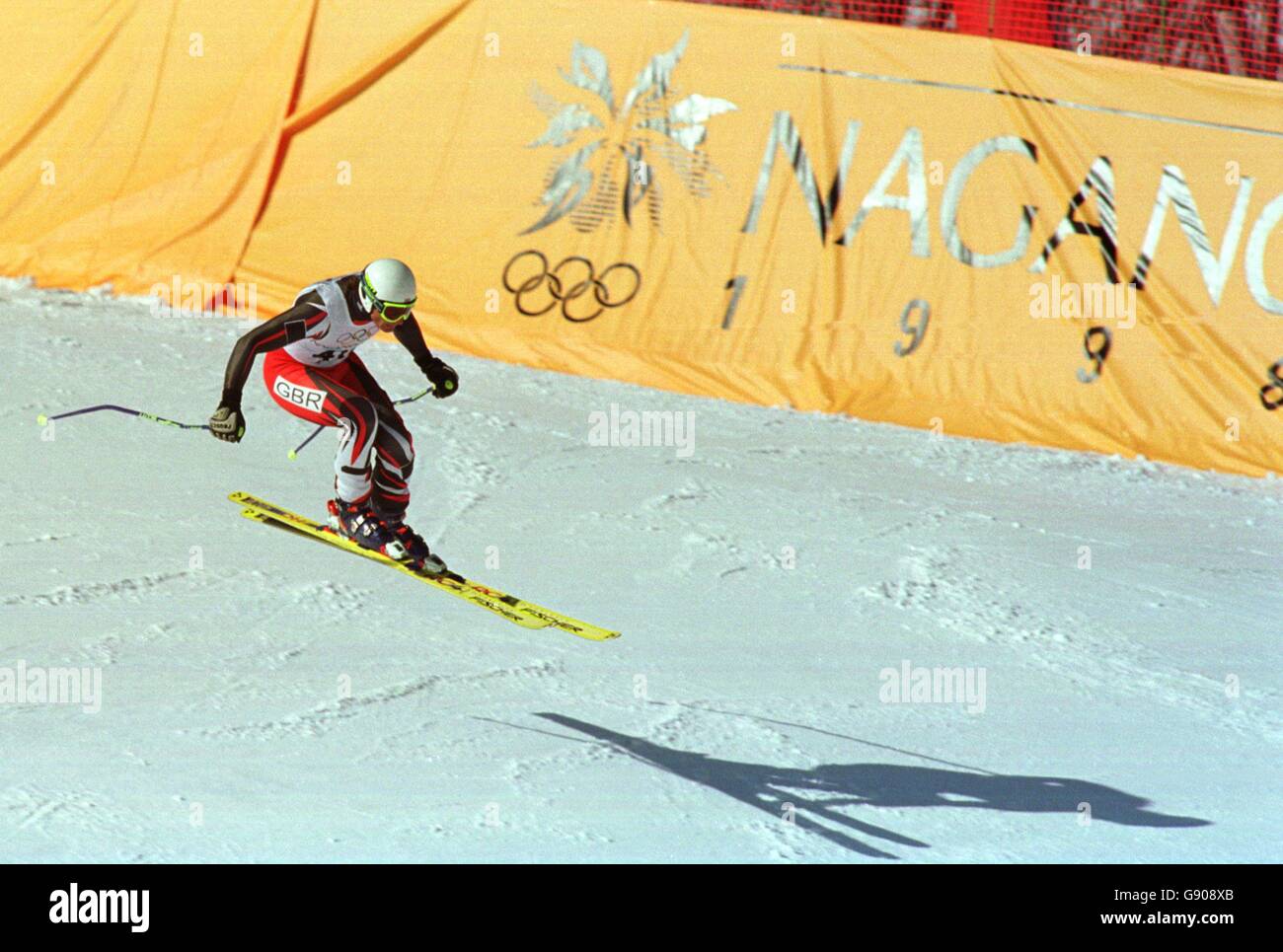 Alpine Skiing - Winter Olympics - Nagano 1998 - Men's Downhill Training ...