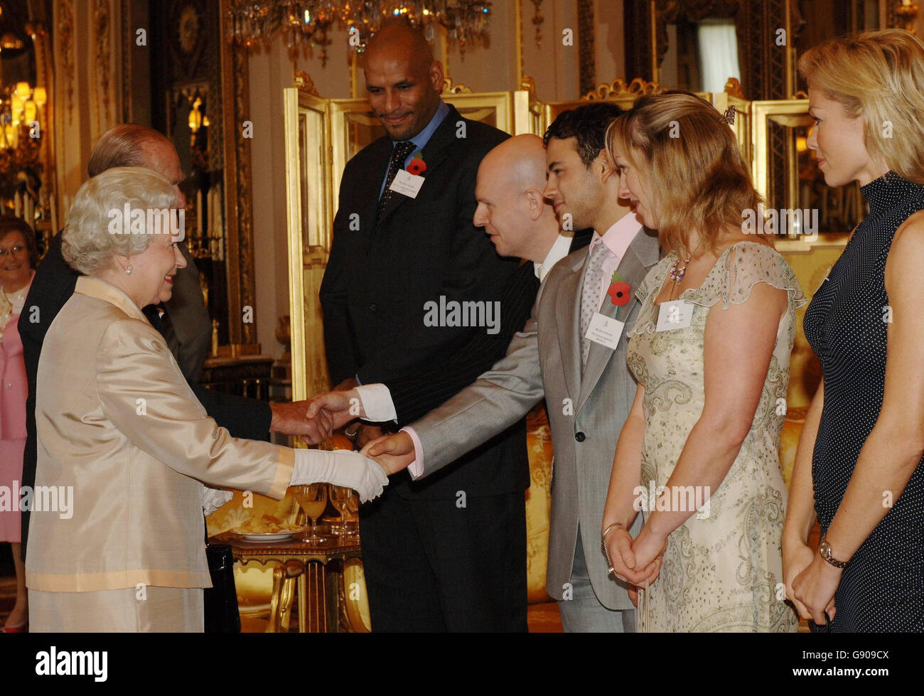 Queen elizabeth ii greets guests reception buckingham palace hi-res ...