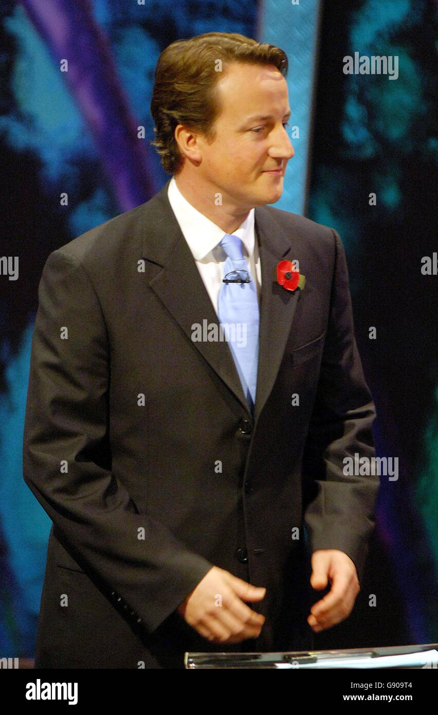 Tory leadership candidate David Cameron appears in a special edition of ...