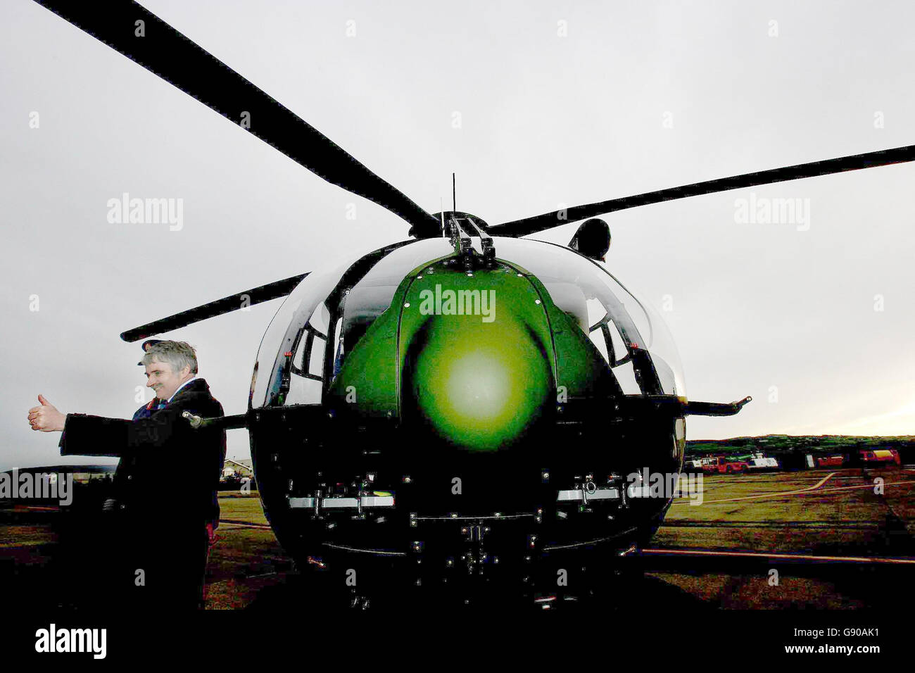 Minister for Defence Willie O Dea at Casement Areodrome Baldonnel ...