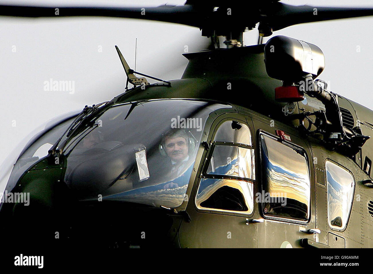 Minister for Defence Willie O Dea on board the new EC135 Light Utility ...