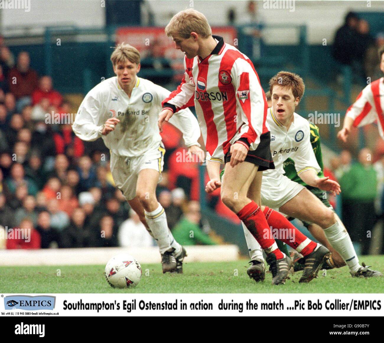 Southampton's Egil Ostenstad in action during the match Stock Photo - Alamy