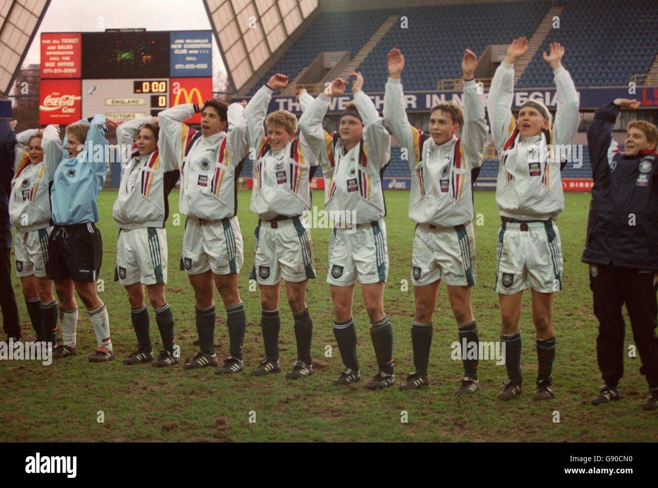 Women's Soccer - World Cup Qualifier - England v Germany. The German ...