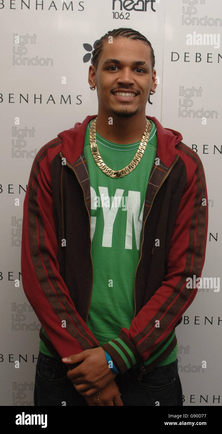 Nicholas x factor switch on oxford street christmas lights hi-res stock ...