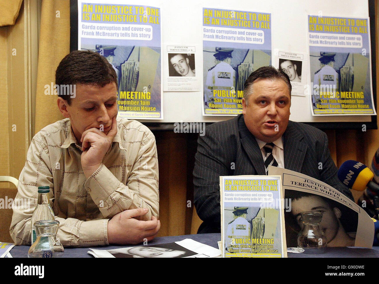 Larry Wheelock (left), brother of Terence Wheelock, who died in police ...