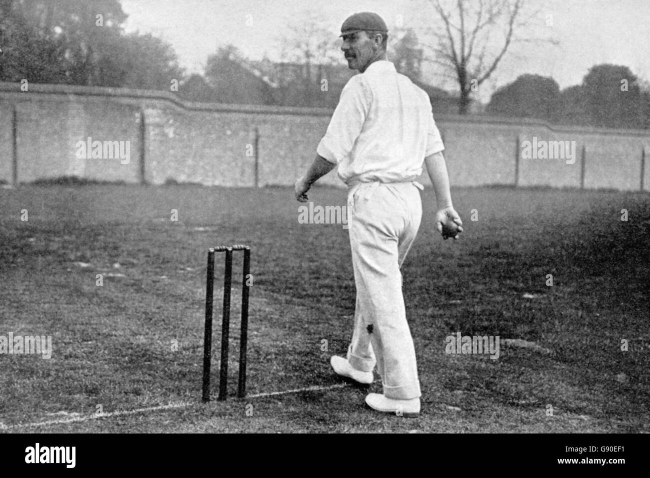 Cricket - Albert Trott - Middlesex County Cricket Club Stock Photo - Alamy
