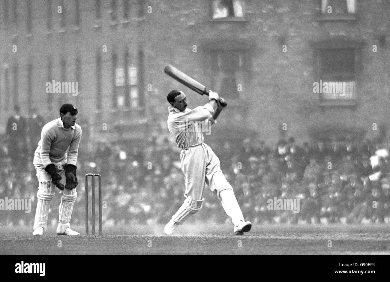 Percy Fender, the Surrey Captain, was in remarkable form and scored 185 ...