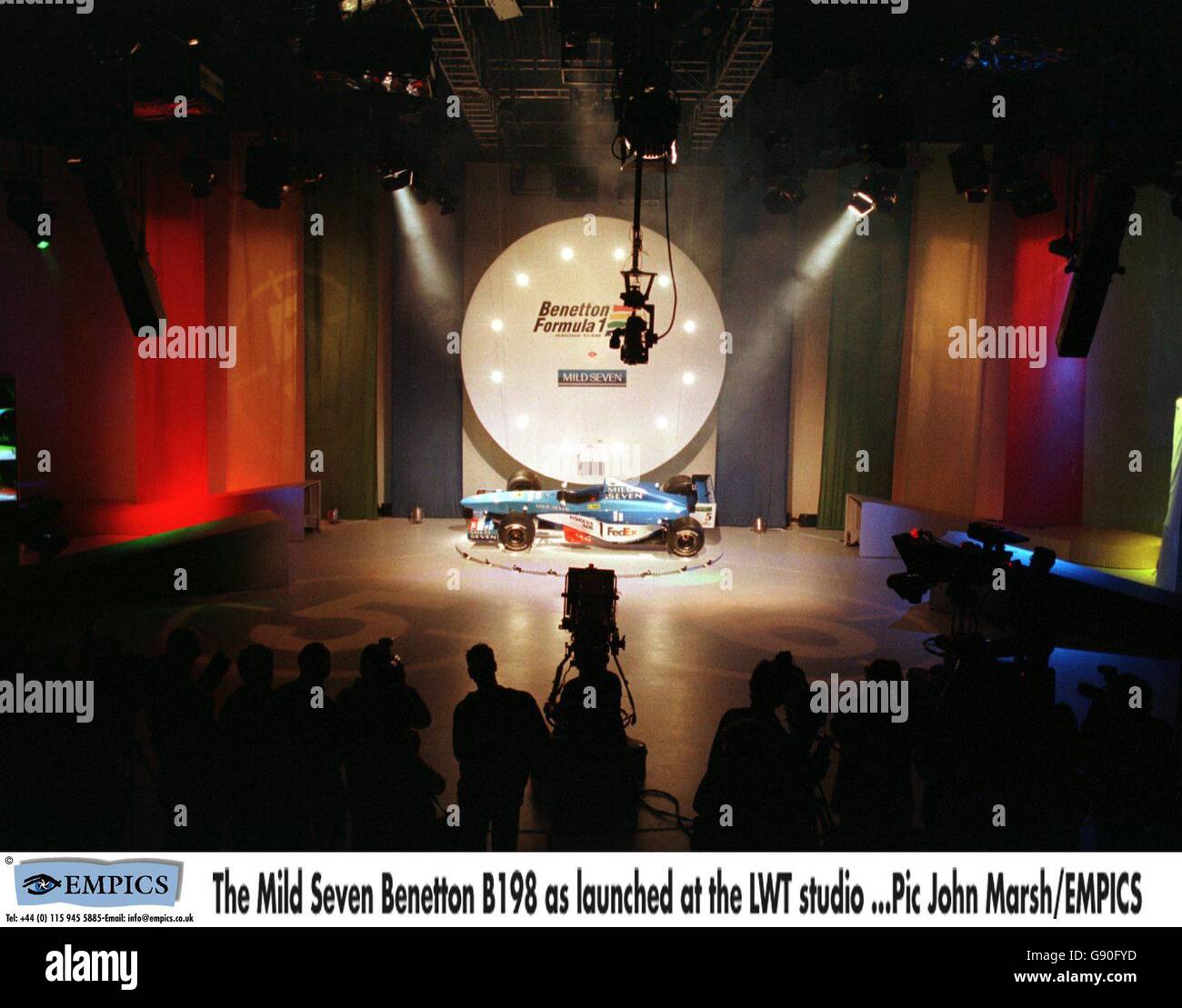Formula One Motor Racing - Benetton Launch - LWT Studios Stock Photo ...