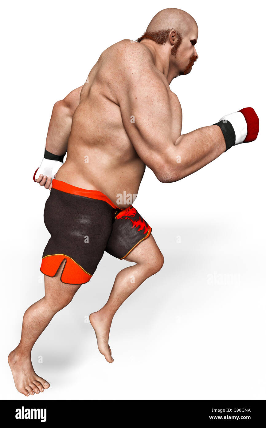 boxer fighter cartoon Stock Photo - Alamy