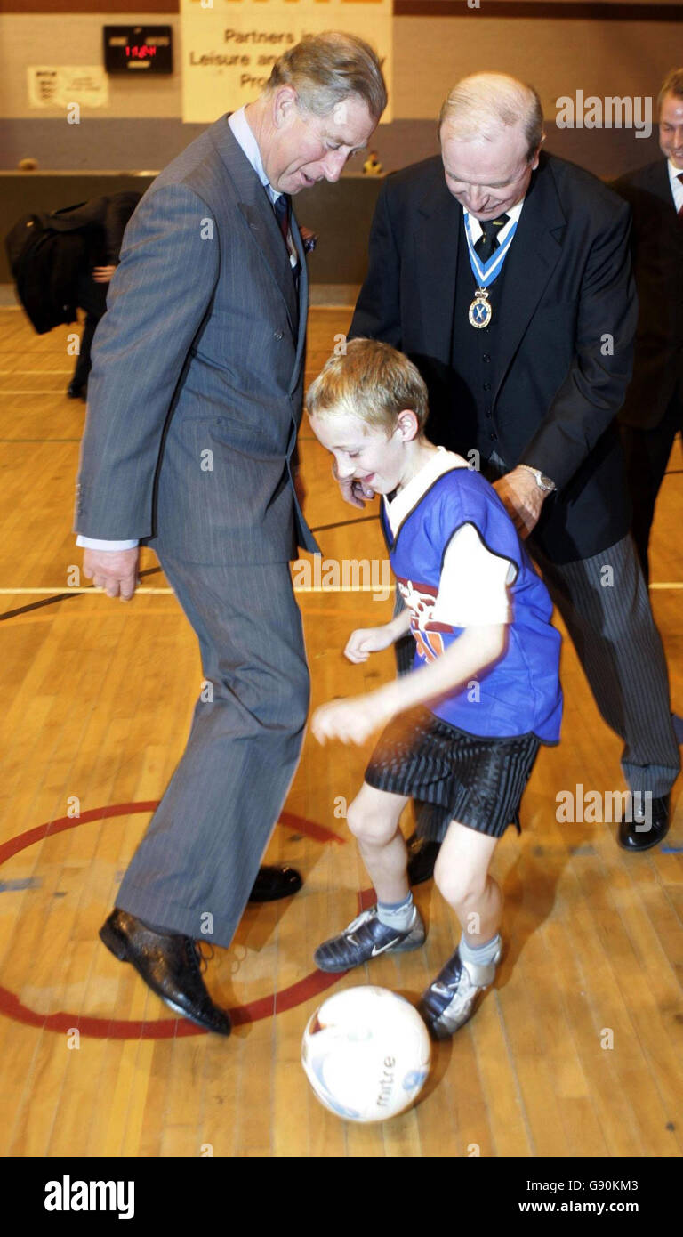 The Prince of Wales and former England football captain Jimmy Armfield ...
