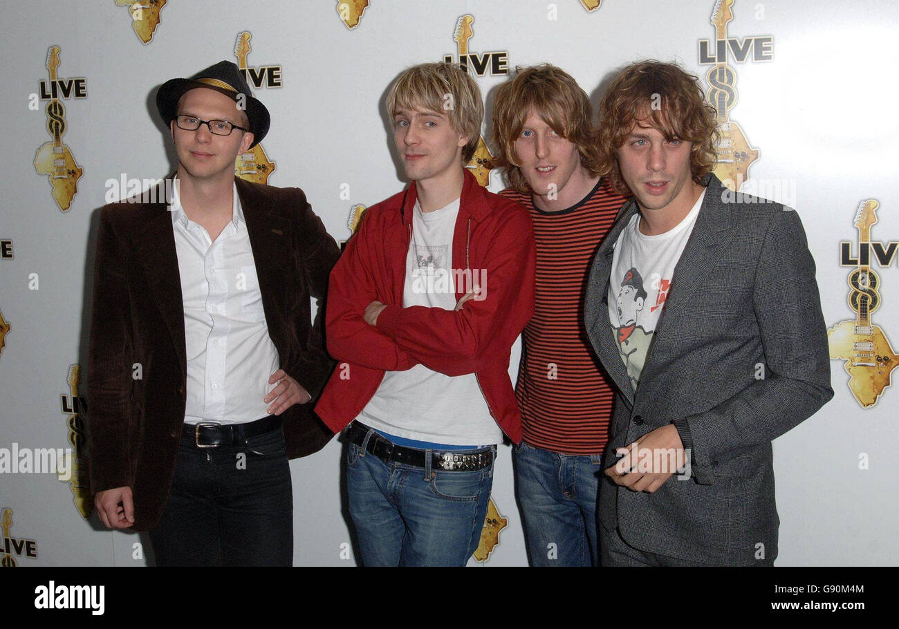 Razorlight attend the global premiere for the DVD release of the Live 8 ...