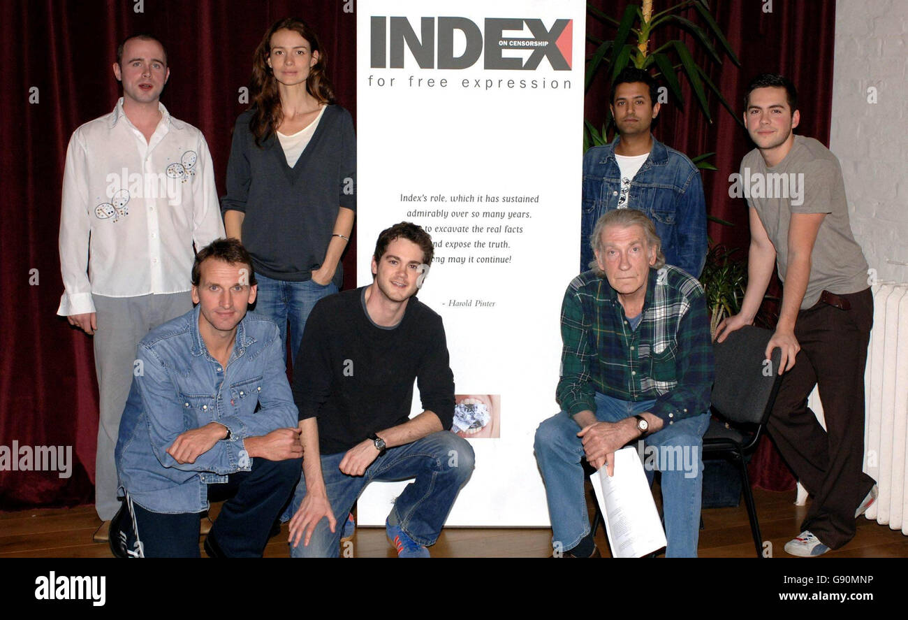 Actors from left: Back: Paulo'Mahony, Saffron Burrows, Navin Chowdhry ...