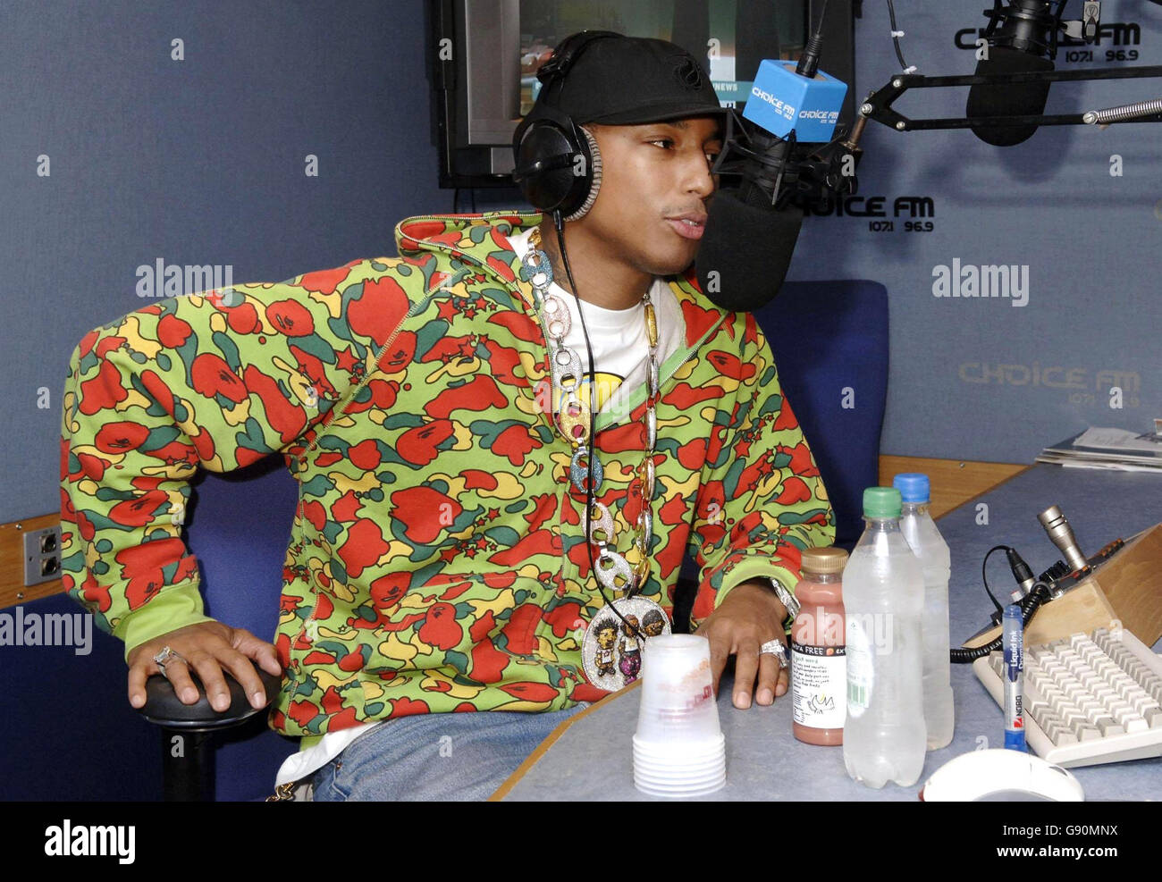 US rapper/producer Pharrell Williams makes a guest appearance at the ...