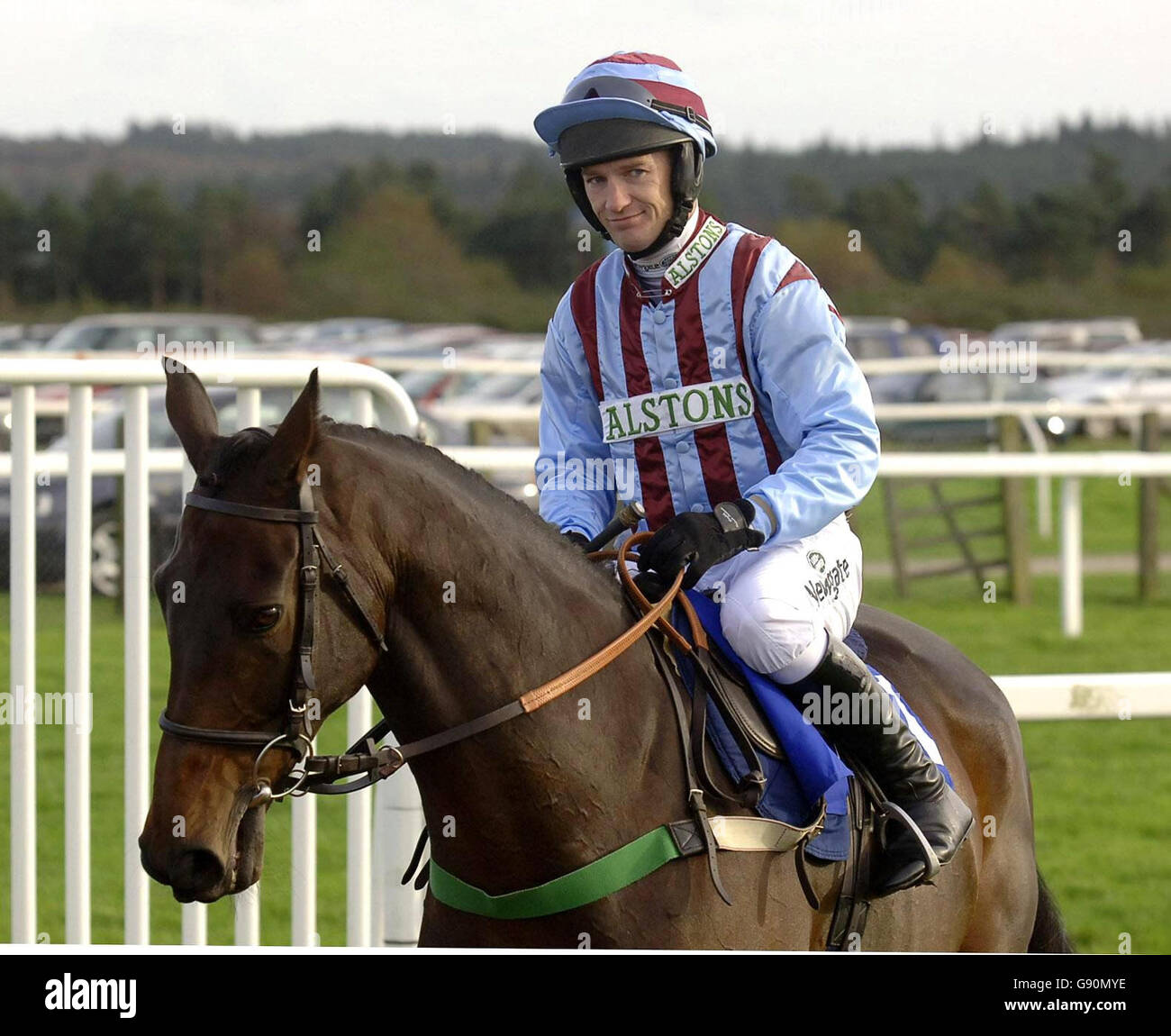 Best Mate ridden by jockey Paul Carberry before the start of the ...