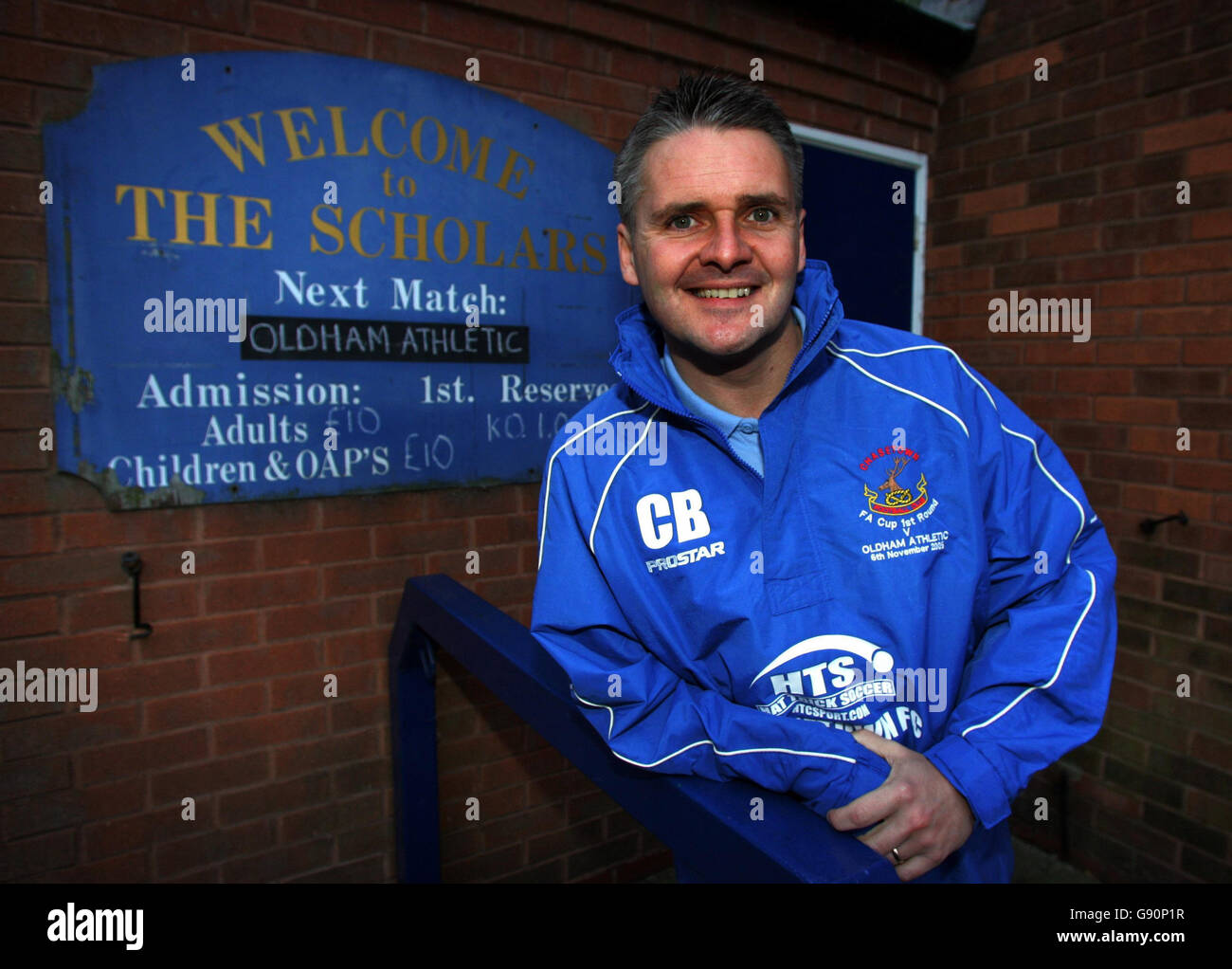 Chasetown FC's manager Charlie Blakemore poses for the media during a ...