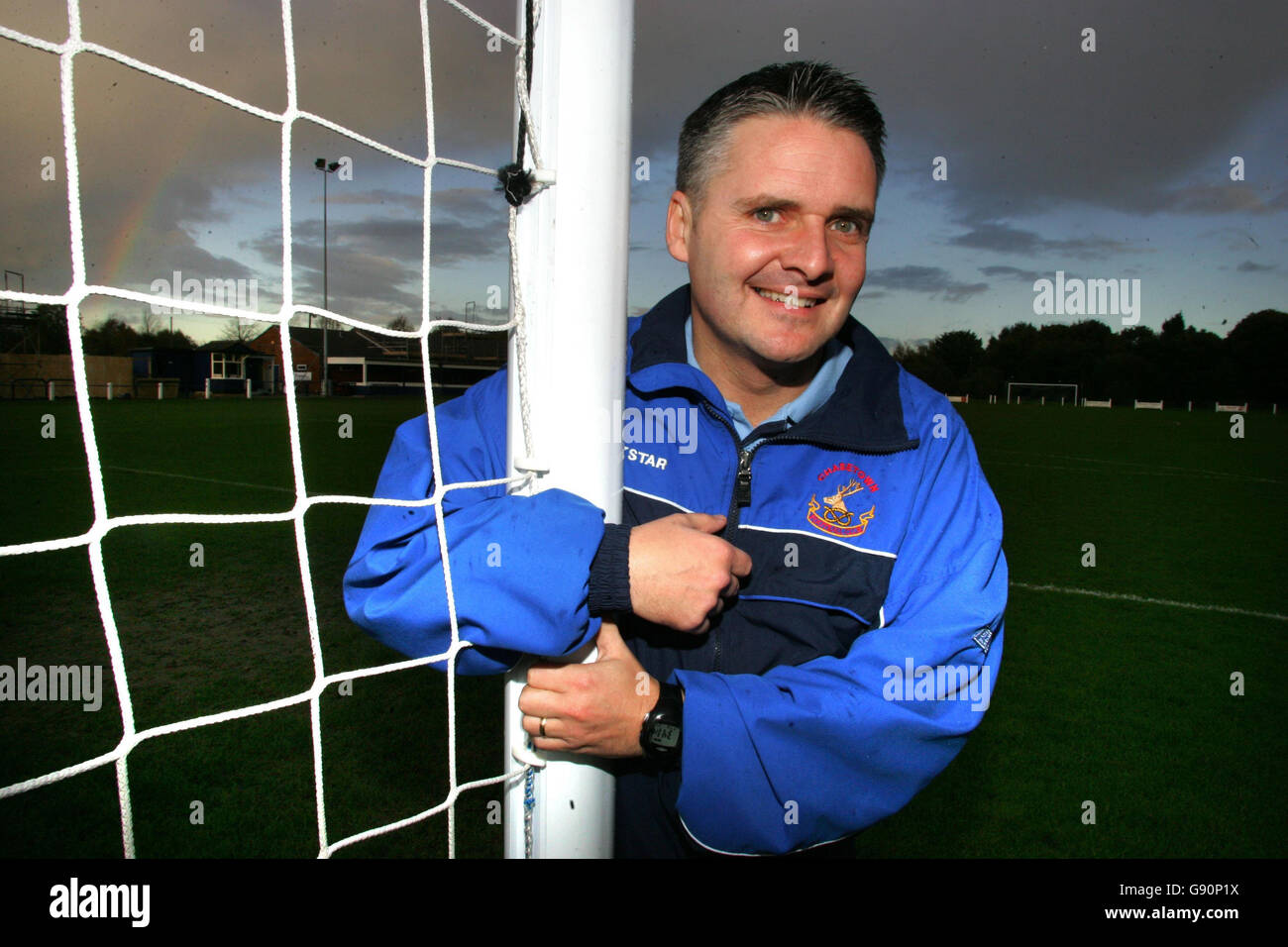 Chasetown FC's manager Charlie Blakemore poses for the media during a ...