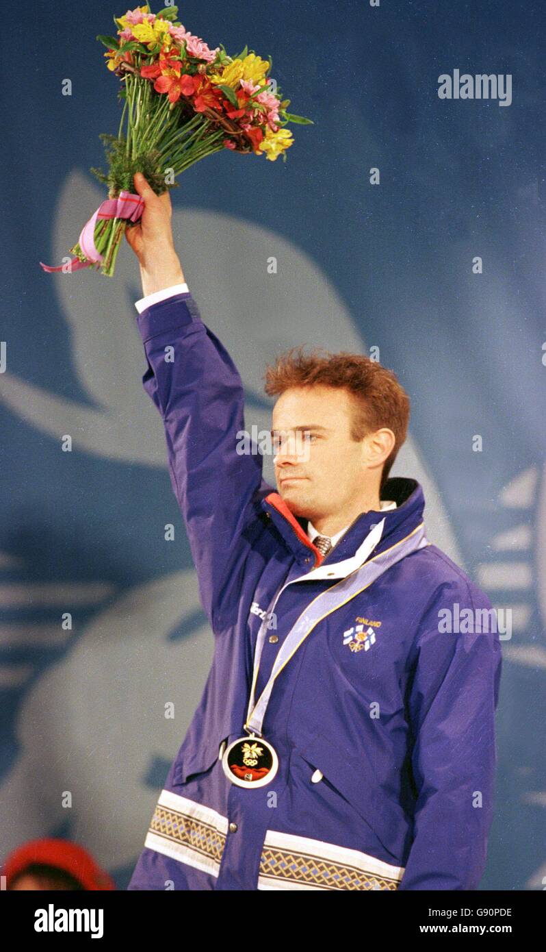 medal ceremony- Winter Olympics - Nagano 1998 -120 Ski Jump Stock Photo ...