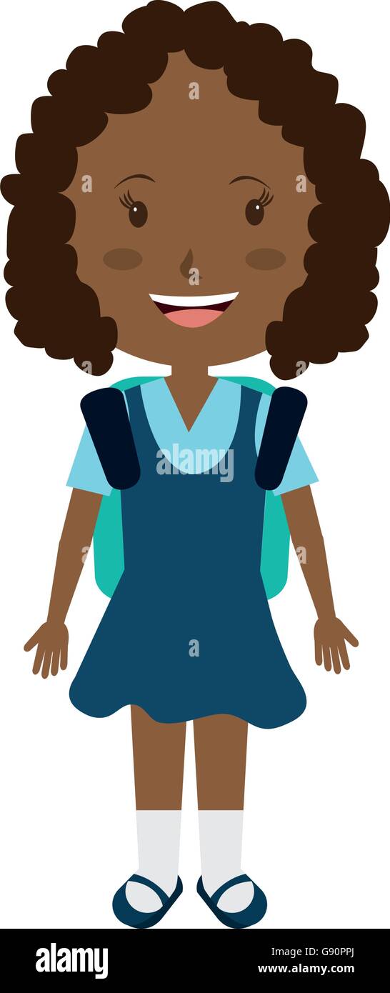 smiling school avatar girl,vector graphic Stock Vector Image & Art - Alamy