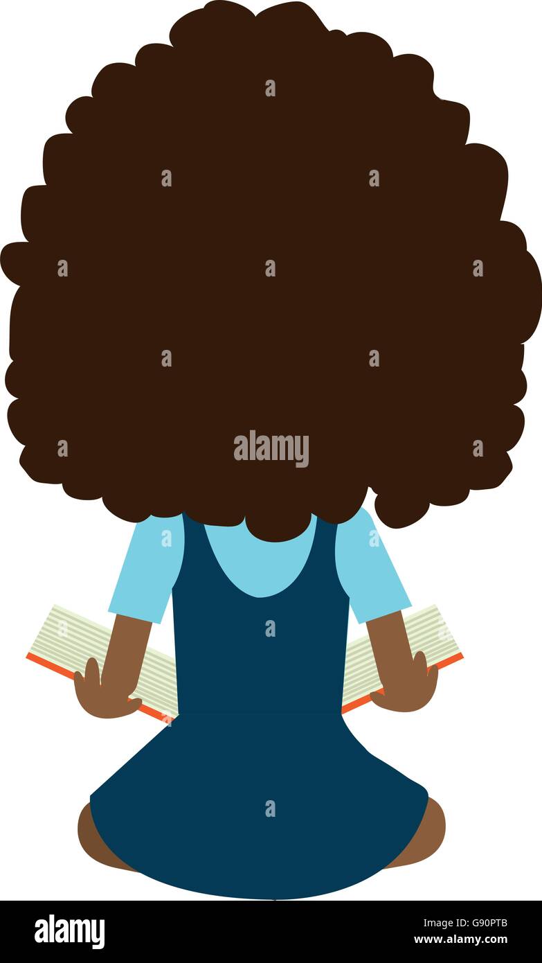school avatar girl back view,vector graphic Stock Vector Image & Art ...