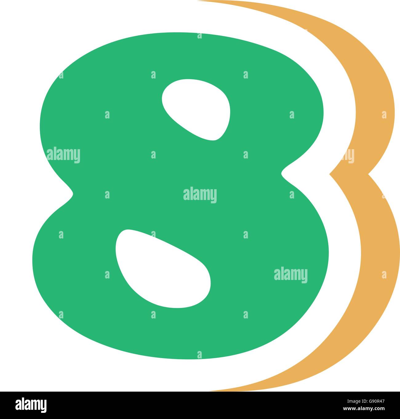 colorful number icon, vector graphic Stock Vector Image & Art - Alamy